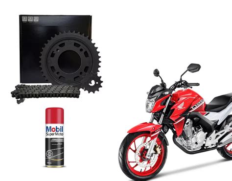 Kit Relação Vaz Extreme Black Spray Mobil Cb 250f Cb 250 Twister Ano