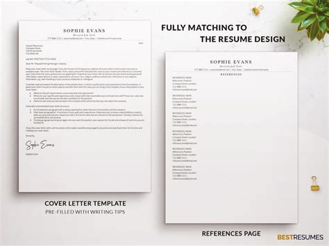ATS Friendly CV Template Word Pages Sophie BestResumes Co