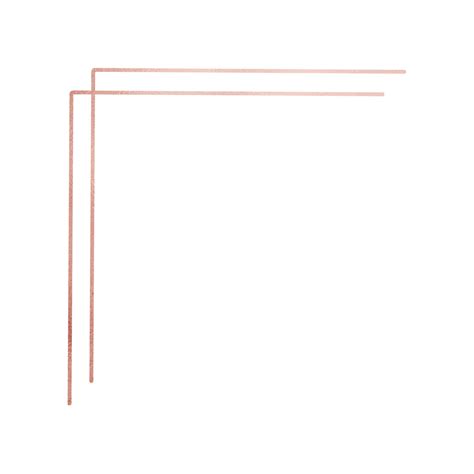 borda decorativa metálica de ouro rosa 13214717 PNG