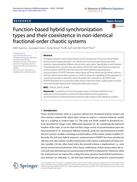pdf function based hybrid synchronization types and their coexistence in non identical