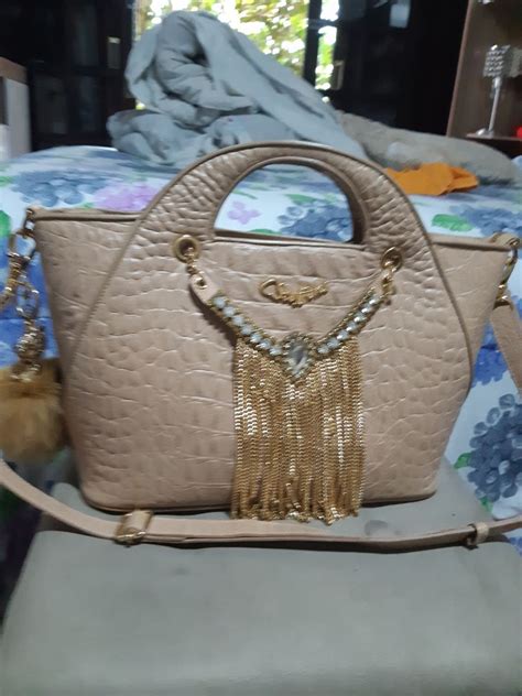 Bolsa Nude Correntes E Brilho Carmen Steffens Bolsa De Ombro