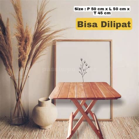 Jual Meja Lipat Kayu Portable Murah Meja Lesehan Rumah Serbaguna