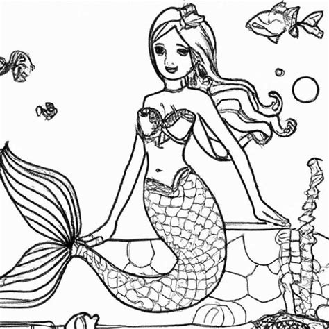 31 Desenhos De Barbie Sereia Para Imprimir E Colorir Pintar