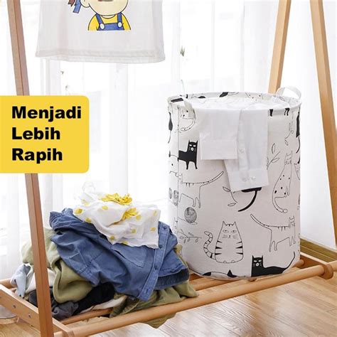 Jual Muzy Keranjang Baju Cucian Pakaian Kotor Laundry Basket Laundry