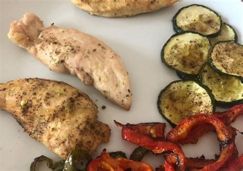 Pechugas De Pollo Al Horno Con Verdura Receta De Barbara Cookpad