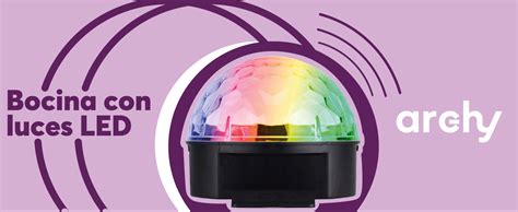 Archy Bola De Luces Disco LED Bocina Bluetooth RGB USB Discoteca