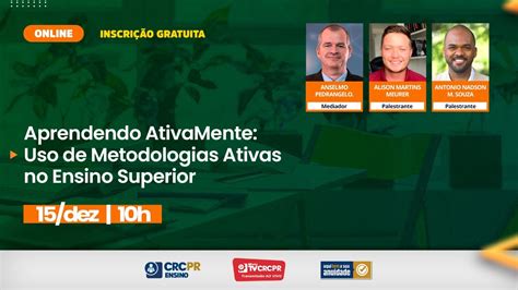 Aprendendo AtivaMente Uso De Metodologias Ativas No Ensino Superior