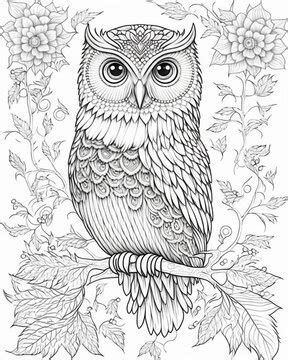 Coloring Pages For Adults Difficult Owls