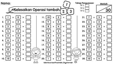 Lembaran Kerja Operasi Tambah Prasekolah Sheila Purnell The Best Porn