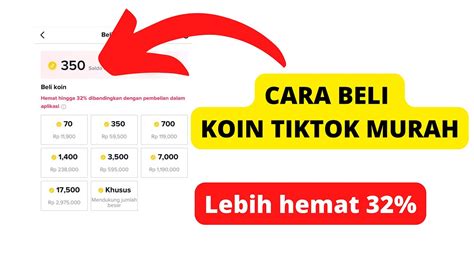 Cara Top Up Koin TikTok Murah Terbaru 2023 Dan Sawer Kreator Favorit