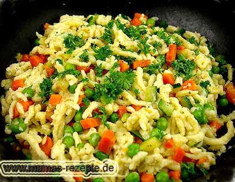 Gemüse Spätzle Pfanne Mamas Rezepte mit Bild und Kalorienangaben
