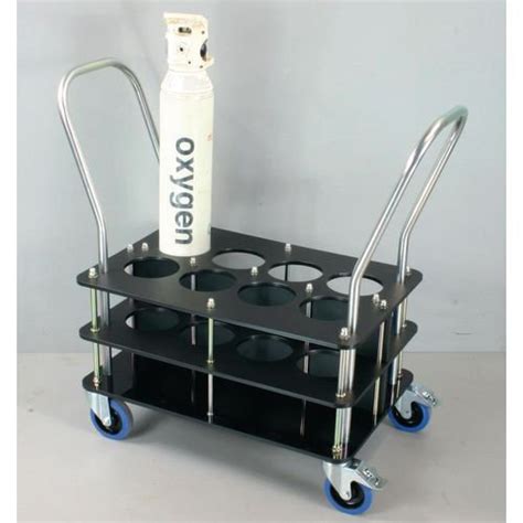 Oxygen Cylinder Trolleys For 140mm Dia Bottles