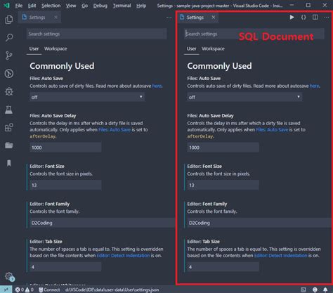 adjust the default position of the sql result tab · issue 280 · mtxr vscode sqltools · github