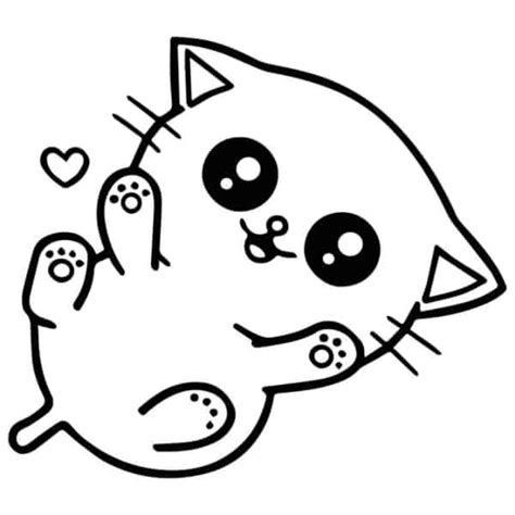 Desenhos De Gatos Kawaii Para Imprimir E Colorir Desenho De Gatos