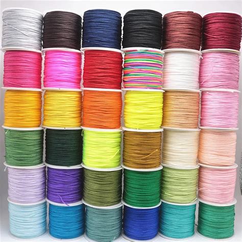 Cuerda de nailon con nudo chino para fabricación de joyas cordón de