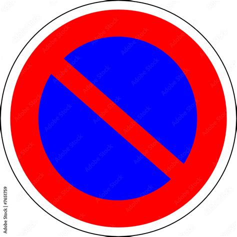 A Panneau Interdiction De Stationner Stock Vector Adobe Stock