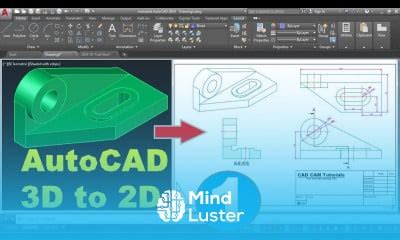 Learn AutoCAD 3D To 2D Conversion Tutorial Part 1 Of 2 Mind Luster