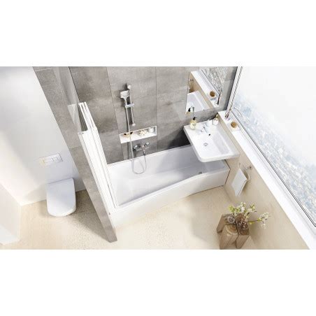 Baignoire asymétrique gain de place Ravak BeHappy