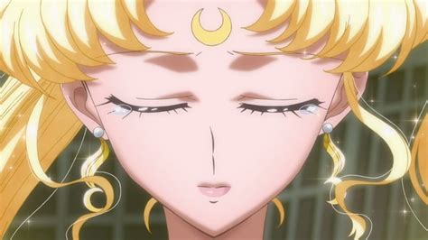 Princess Serenity Crying Sparkle Sailor Moon Crystal Crying Screenshot Crescent Moon Hd