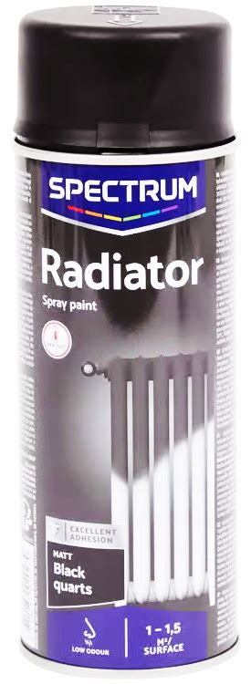 Farba do grzejników kaloryferów CZARNA spray CZARNY MAT 400ml 3005845