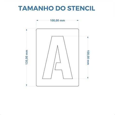 Kit Stencil Alfabeto E N Meros Vazados Chapa Cm De Altura R Em