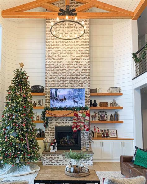 Shiplap Vaulted Ceiling With Brick Fireplace Soul Lane