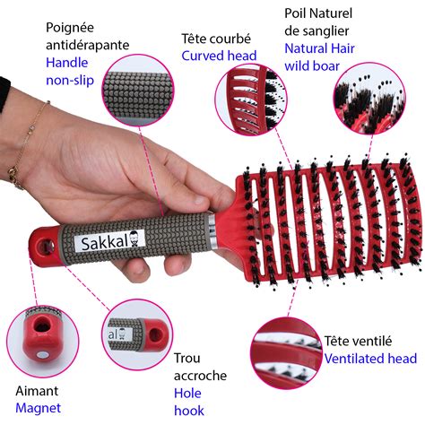 Brosse à Cheveux En Poils De Sanglier Le Spécialiste de la barbe