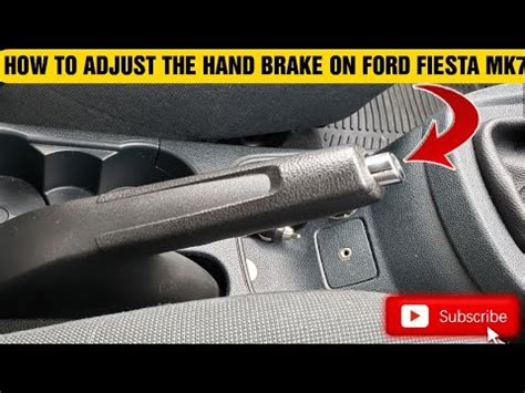 How To Adjust The Hand Brake On Ford Fiesta Mk Youtube
