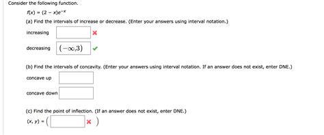 solved consider the following function f x 2 x e x