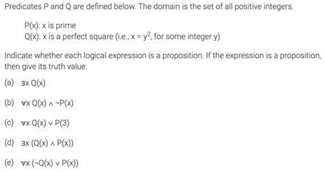 solved predicates p and q are defined below the domain is the set of all 1 answer
