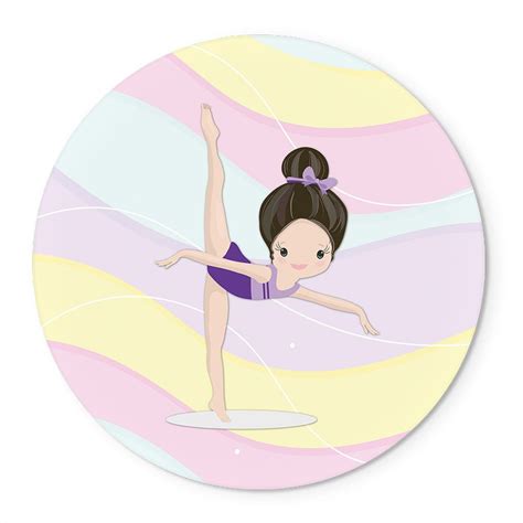 Painel Redondo Abre F Cil Pegue Monte Tema Ginastica Art Stica