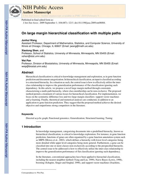 pdf on large margin hierarchical classification with multiple paths
