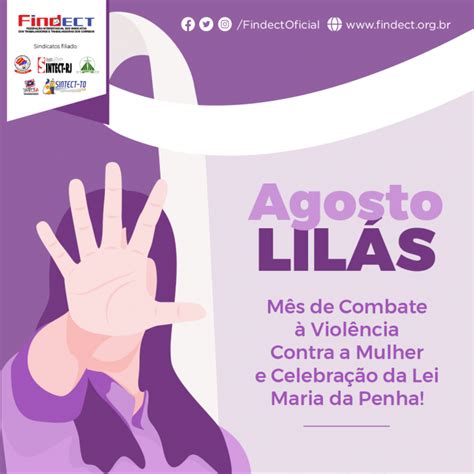 Agosto Lil S Unindo For As Contra A Viol Ncia Mulher Sintect Sp Na