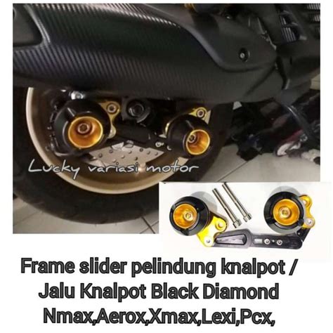 Promo Jalu Slider Knalpot All New Nmax 155 2020 Aerox Pcx Xmax Black