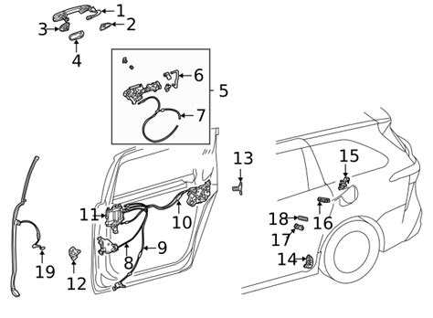 Sliding Door Striker Toyota Sienna Longo