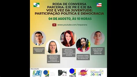 Roda de Conversa Voz e Vez da Juventude Participação Política e