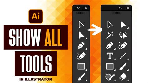 How To Show All Tools In Adobe Illustrator Cc Youtube
