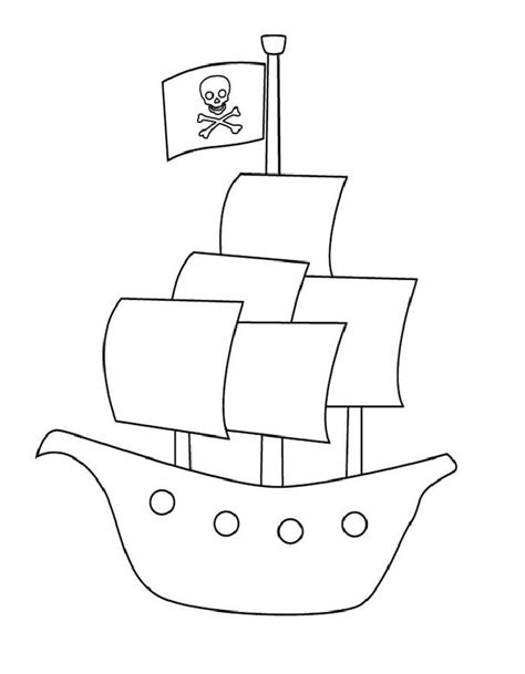 Pirate Ship Coloring Page X Coloring Sheet Etsy The Best Porn Website