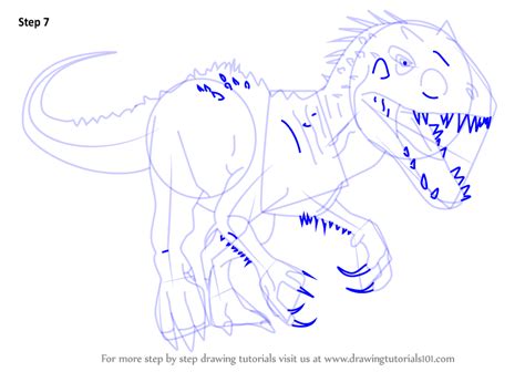 Learn How To Draw Indominus Rex From Jurassic World Jurassic World