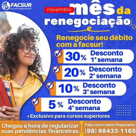 FACSUR LANÇA MÊS DA RENEGOCIAÇÃO DURANTE NOVEMBRO CONFIRA FACSUR
