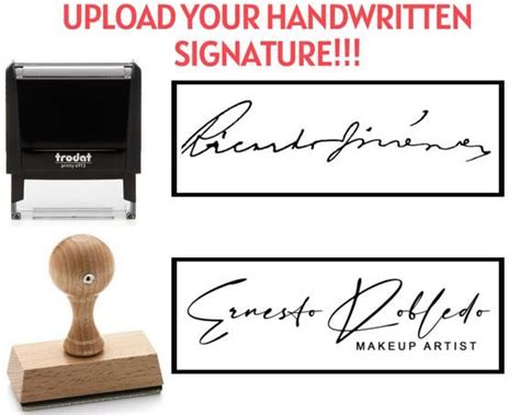 Signature Stamp Stamp With Name 1 Line Name Stamp Signature Stamp