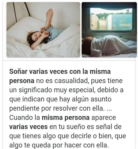 Descubre el significado de soñar tres veces con la misma persona