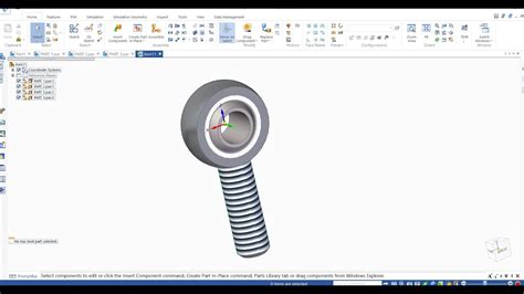 Solid Edge Tutorial Rod End Bearing Assembly Rod End Ball Joint