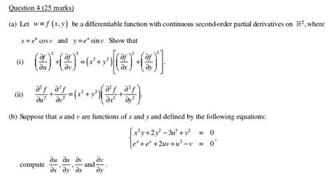 solved let w f x y be a differentiable function with