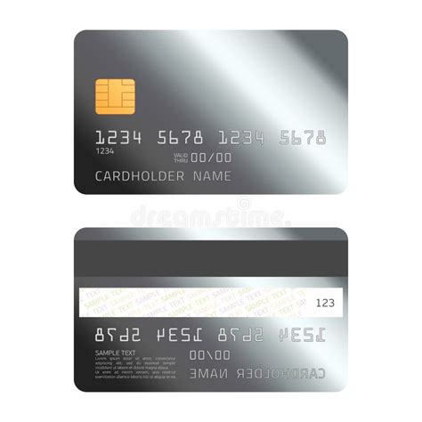 Credit Card Mockup Stock Vector Illustration Of Currency