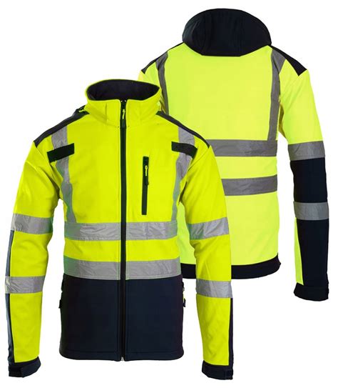 Kurtka robocza odblaskowa SOFTSHELL wodoodporna ostrzegawcza żółta S