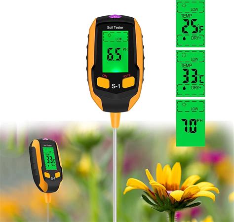 Justmetr Testeur De Ph Du Sol En Testeur D Humidit Thermom Tre