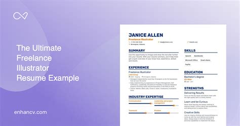 Freelance Illustrator Resume Examples Guide For 2022 Layout Skills