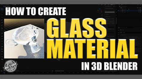 HOW TO CREATE GLASS MATERIAL IN BLENDER QUICK TUTORIAL YouTube