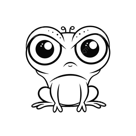 Lindas Caricaturas De Ranas Y Páginas Para Colorear Para Niños Con Ojos